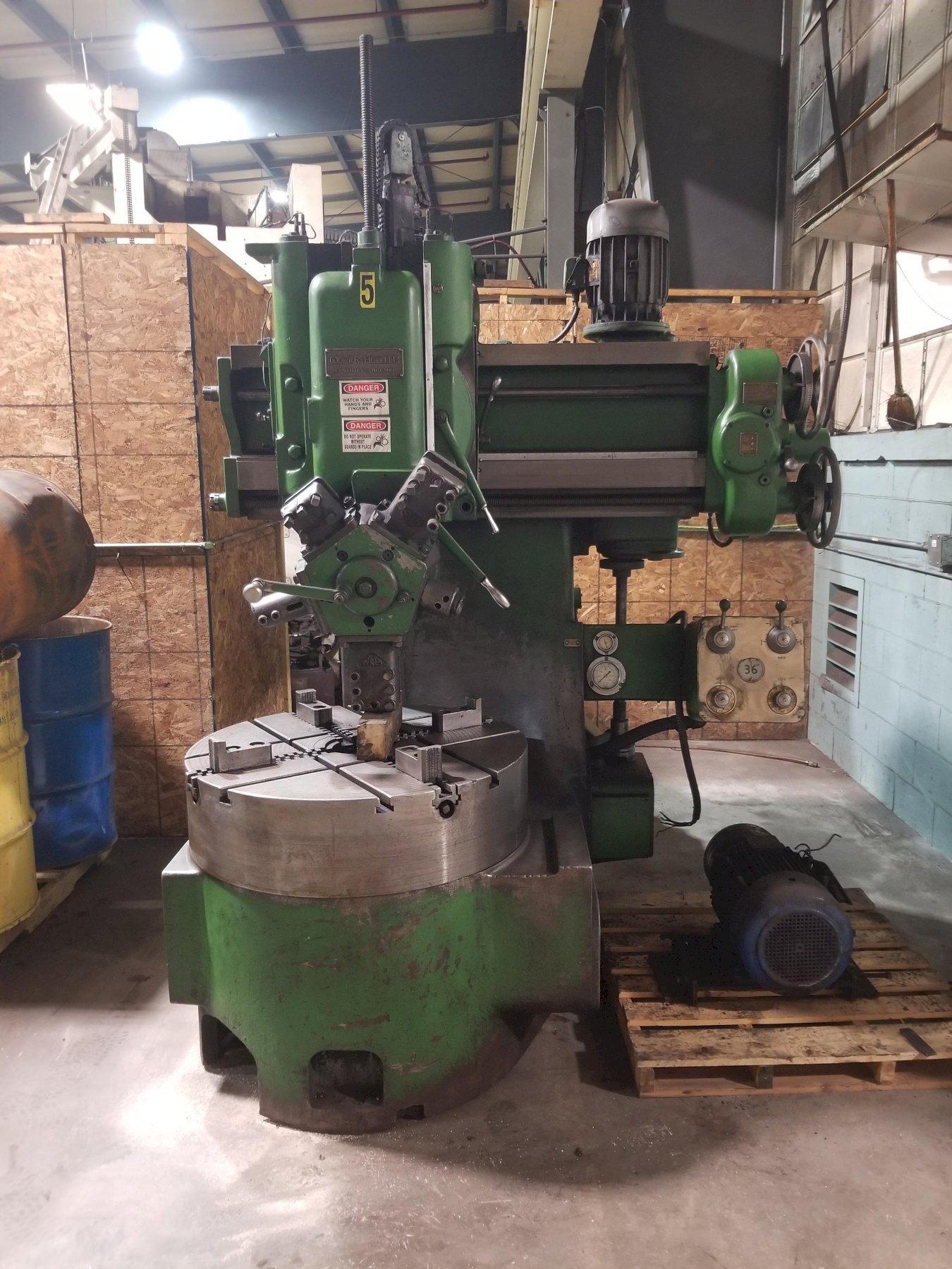 36″ WEBSTER & BENNETT 4 JAW VTL VERTICAL TURRET LATHE: STOCK 18221