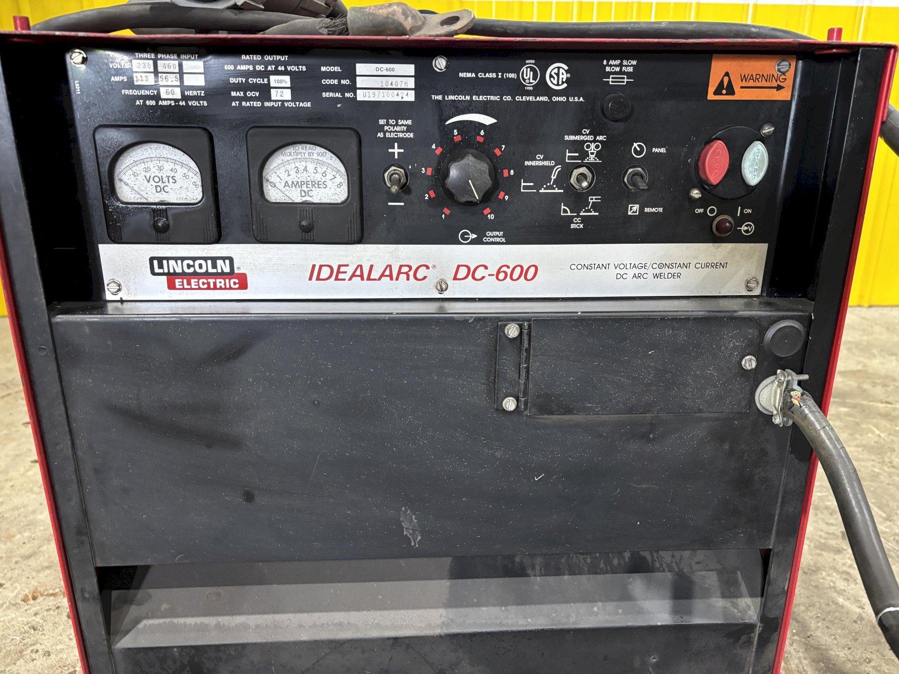 LINCOLN ELECTRIC DC600 3 PHASE PROCESS WELDER: STOCK #23122