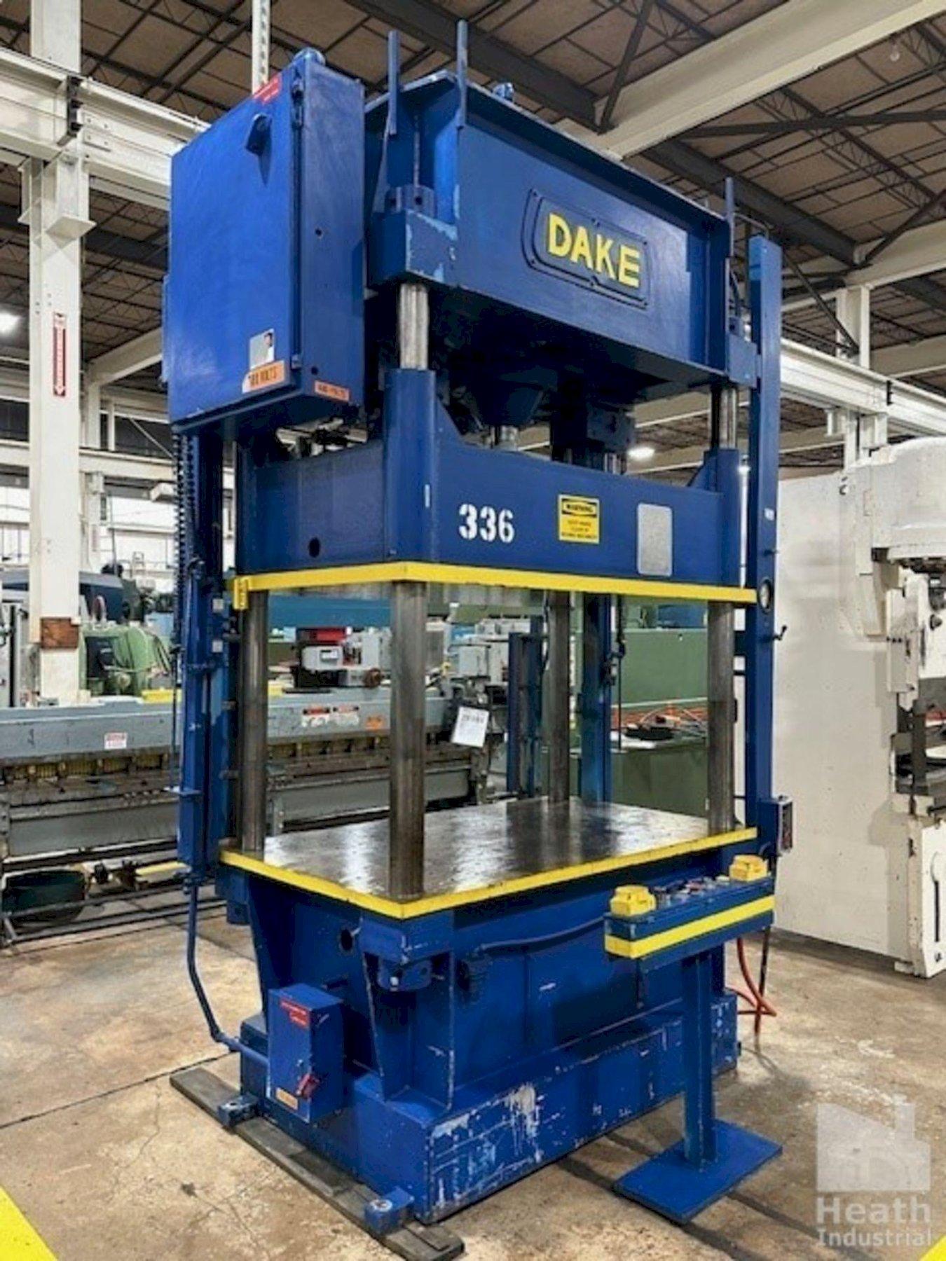 75 TON DAKE MODEL #18-558 HYDRAULIC 4-POST PRESS, 23″ STROKE: YOBRO #24094
