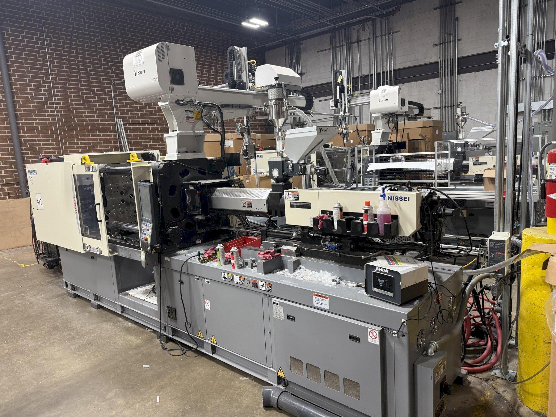 Nissei Used FNX180III-36A Injection Molding Machine, 197 Ton, 14.8 oz ...