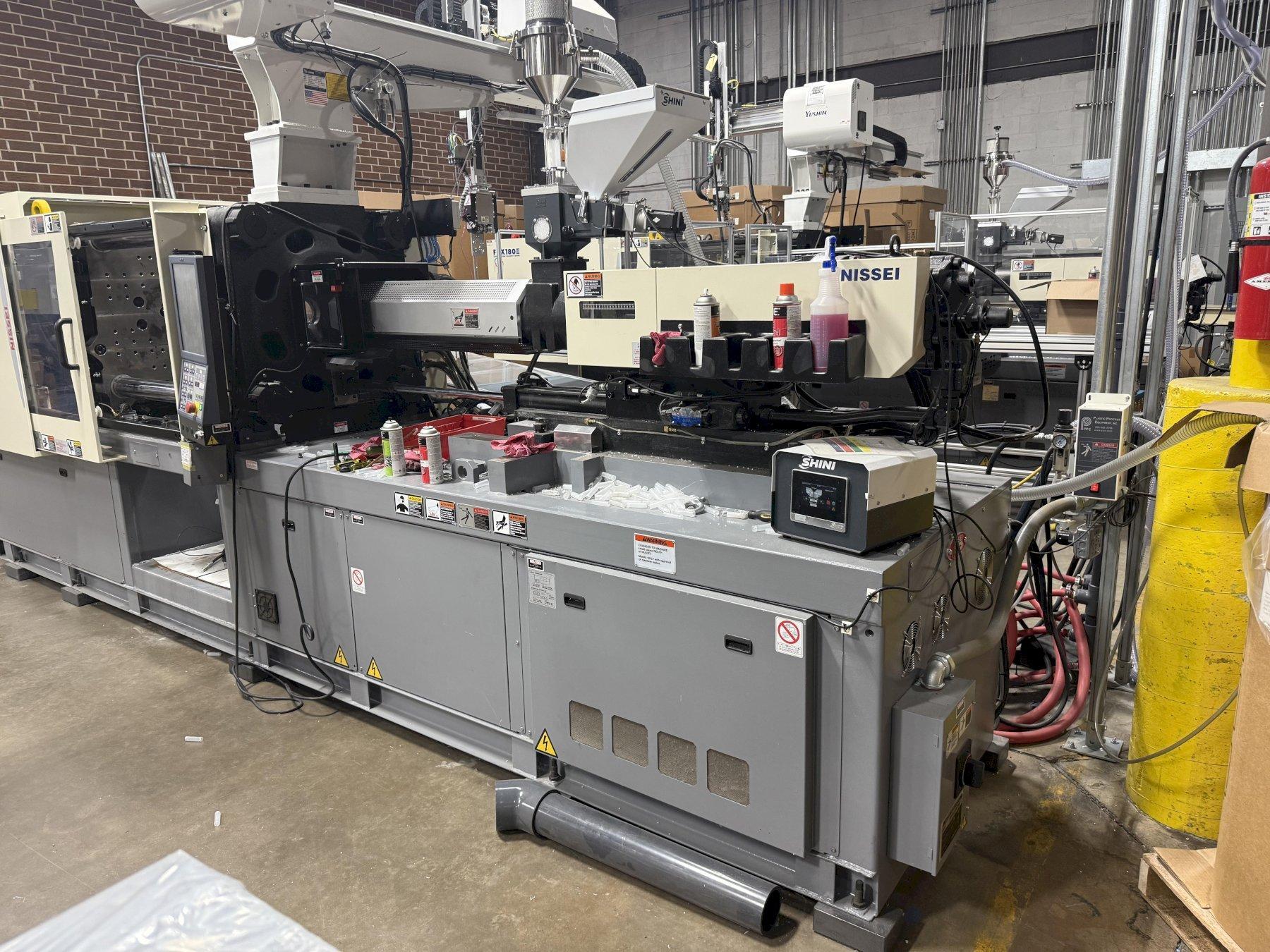 Nissei Used FNX180III-36A Injection Molding Machine, 197 Ton, 14.8 oz ...
