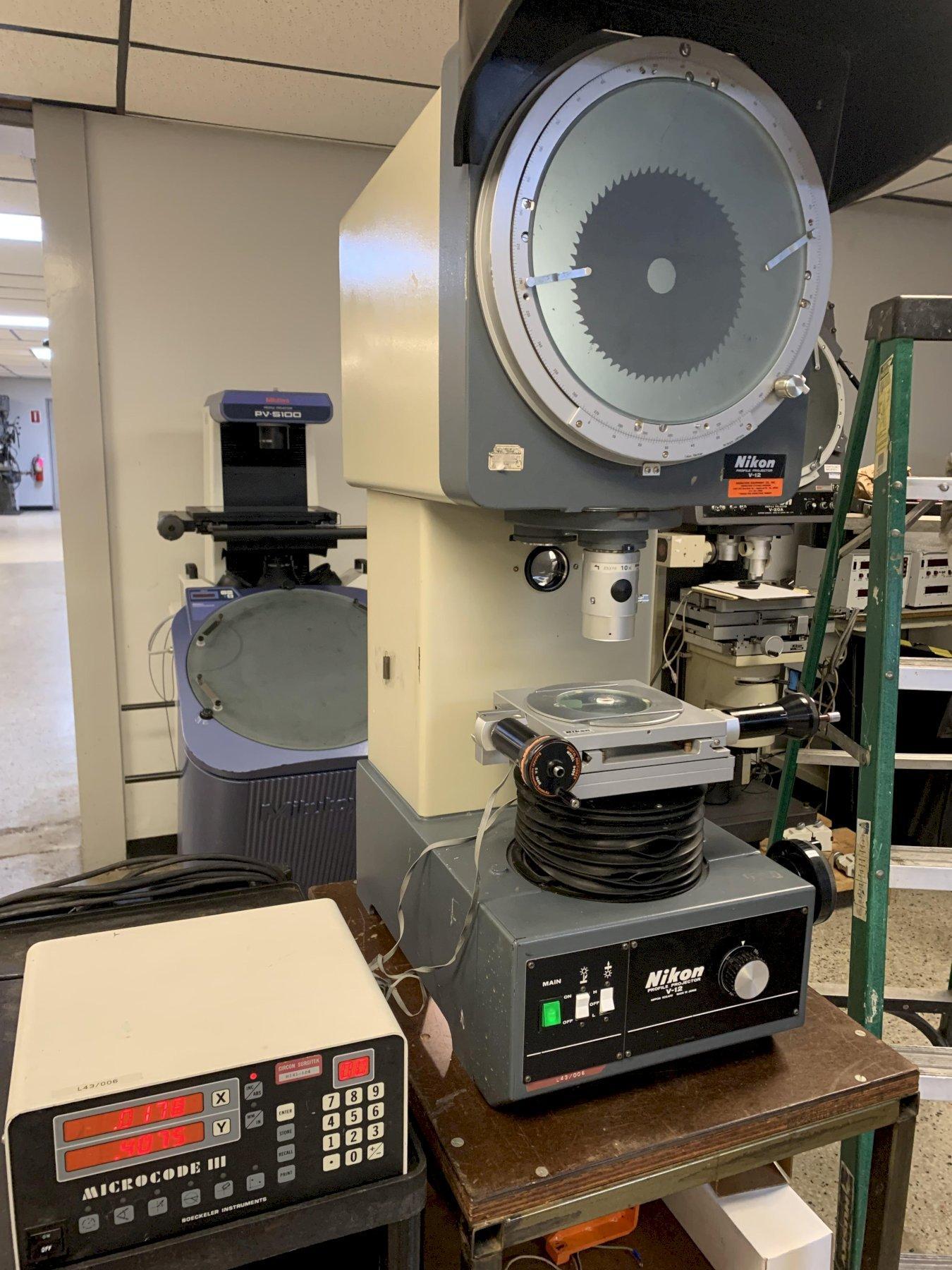 12″ Nikon Model V12 Bench Top Optical Comparator | AMC
