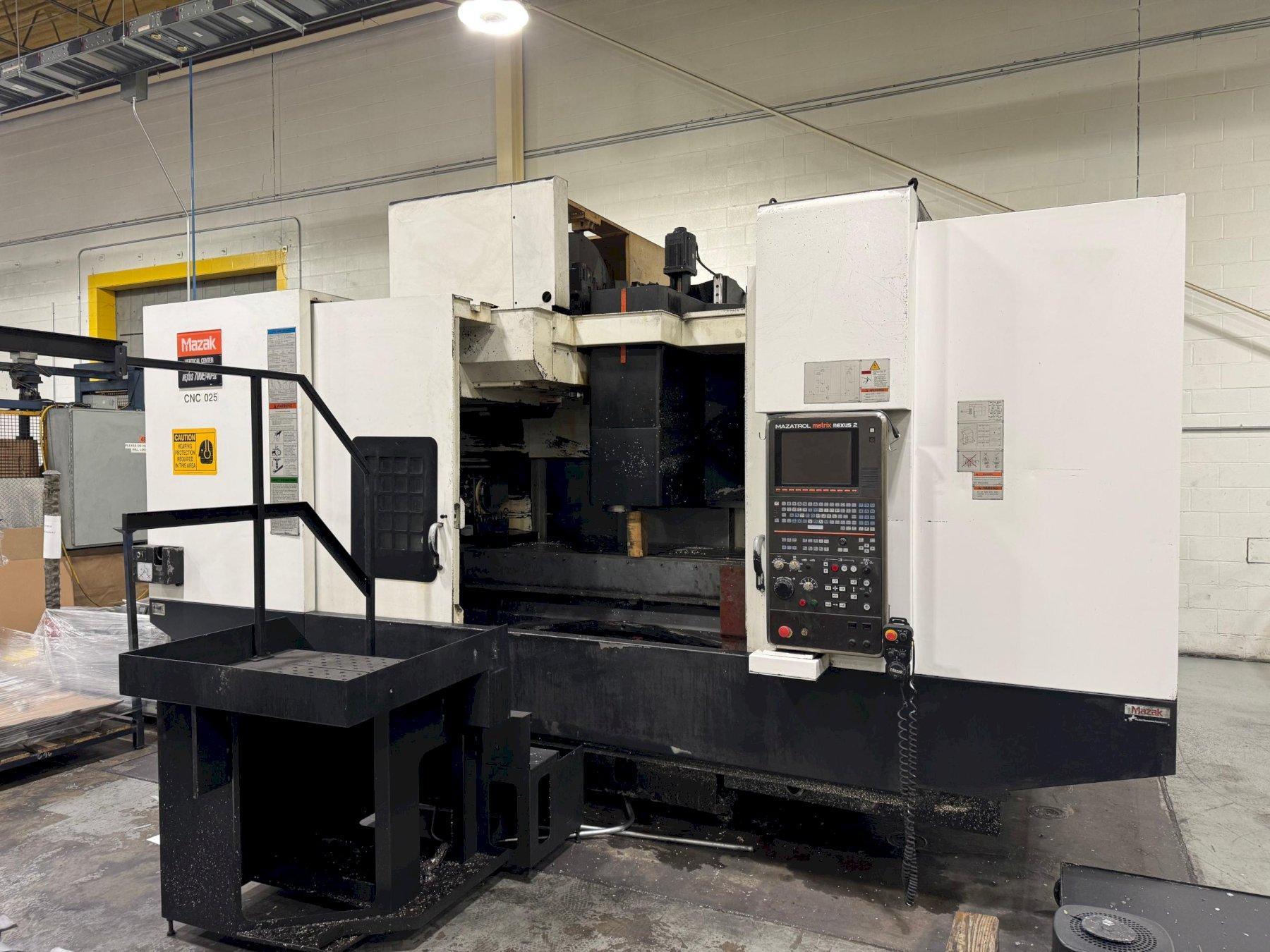 1 – PREOWNED MAZAK VERTICAL MACHINING CENTER, MODEL #: VCN 700E/40-II ...
